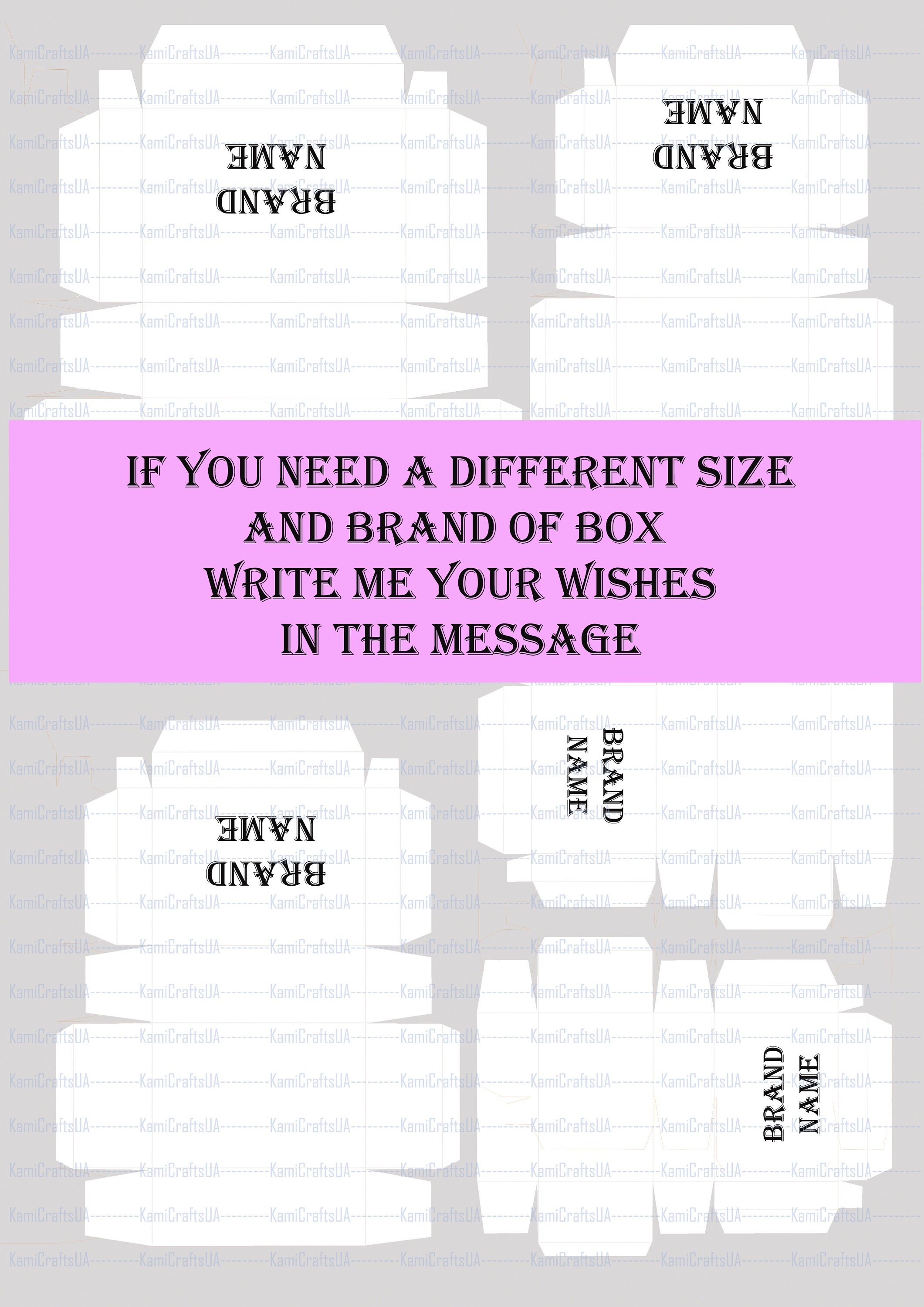 Printable Miniature Brand Boxes for Miniature Dollhouse 1:6 - Etsy