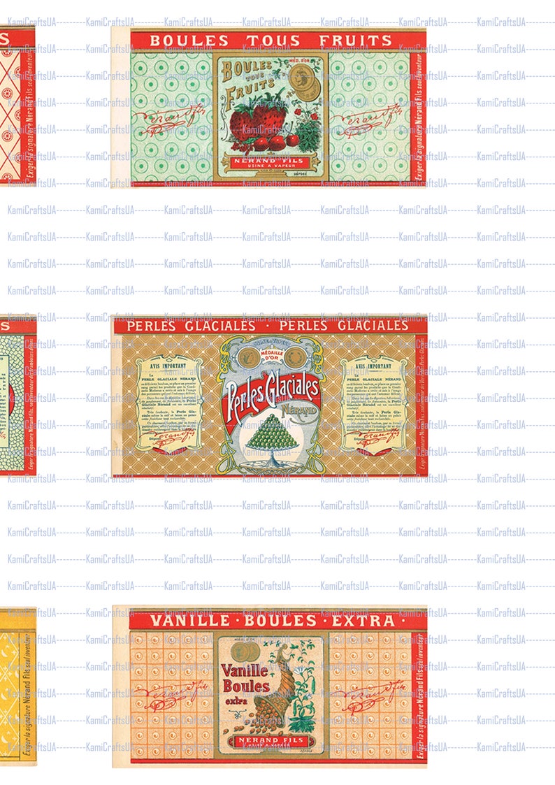 Printable Miniature Food Packaging 1900-1930 for Miniature Dollhouse 1: ...