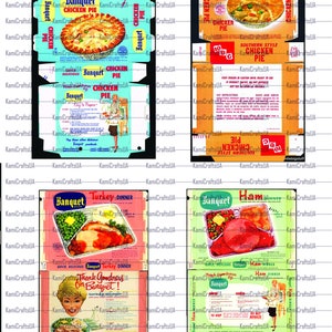 Printable Miniature Vintage Food Packaging for Miniature Dollhouse 1:12 ...