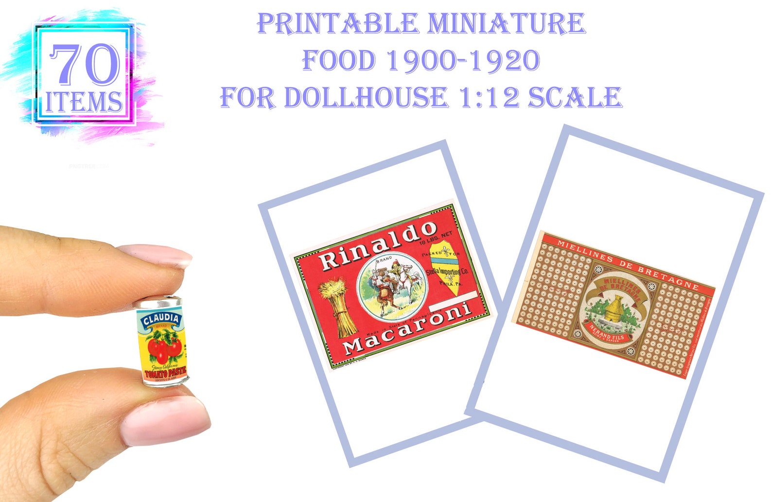 Printable Miniature Vintage Food Packaging 1900-1930 for Miniature ...