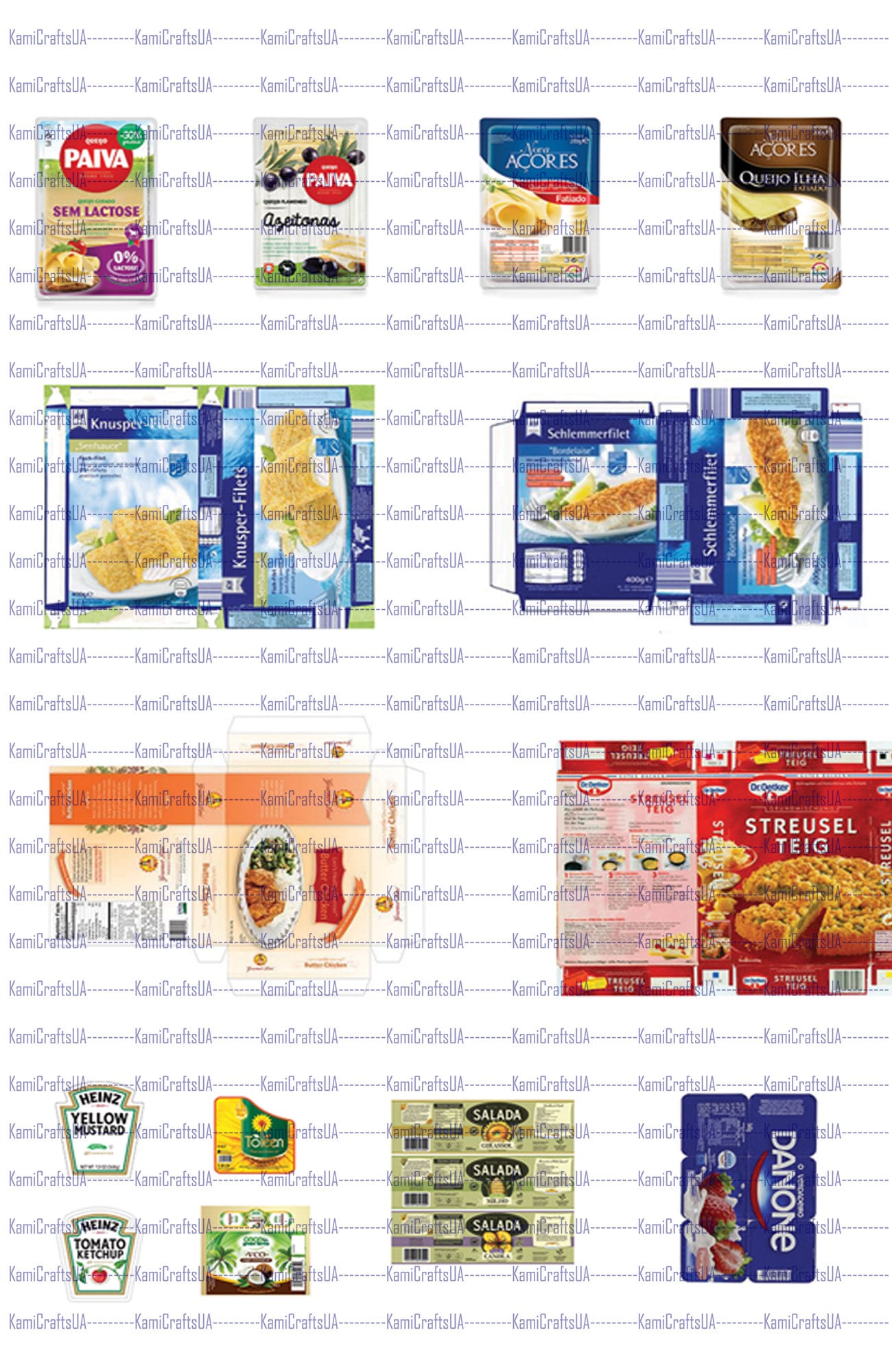 80 Comida en miniatura imprimible para casa de muñecas en miniatura ...