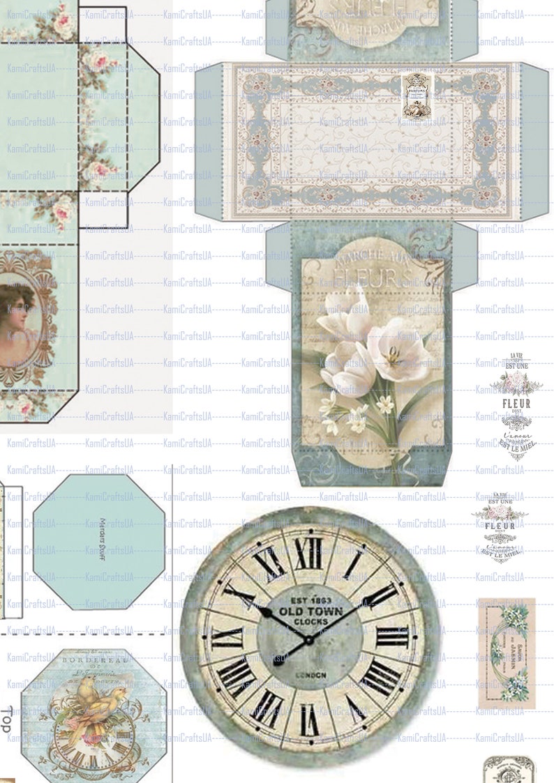 Printable Miniature Packaging for Miniature Dollhouse 1:6 - Etsy