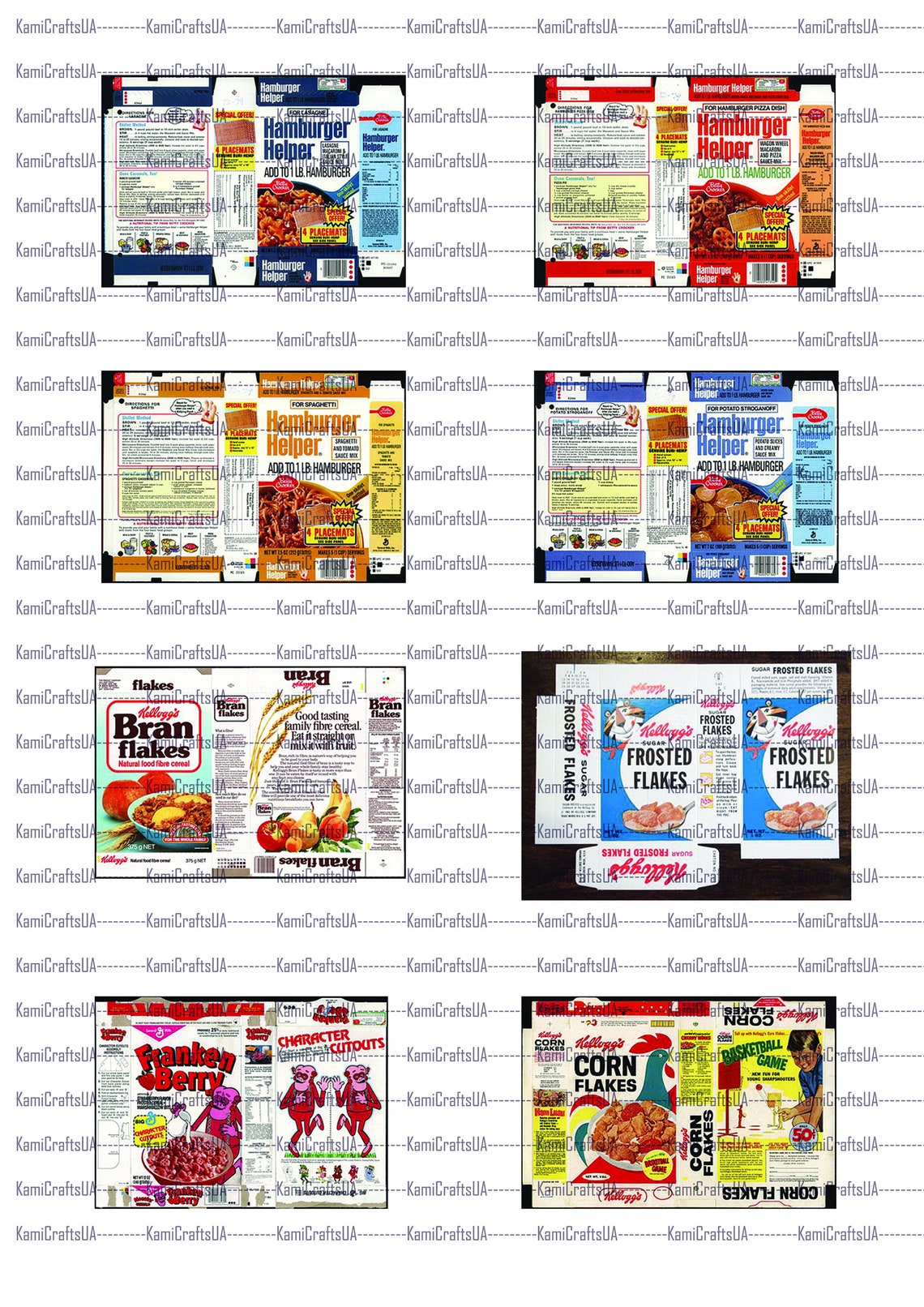 Printable Miniature Vintage Food Packaging for (Instant Download) - Etsy