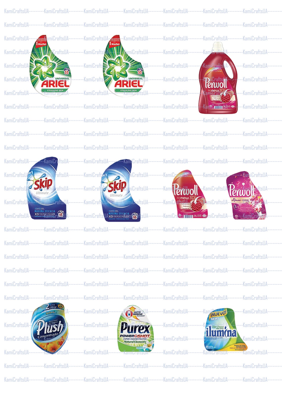 Printable Miniature Cleaning Supplies for Miniature Laundry - Etsy