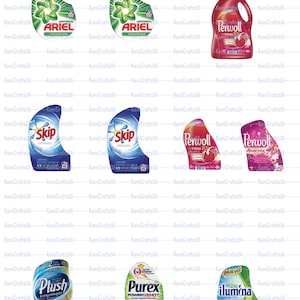 Printable Miniature Cleaning Supplies for Miniature Laundry Room 1:12 ...