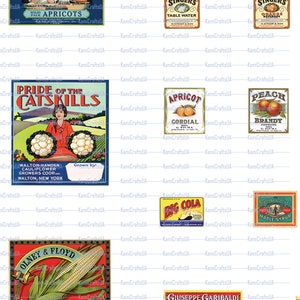 Printable Miniature Vintage Food Packaging 1900-1930 for Miniature ...