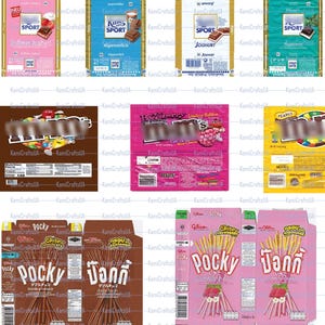 Printable Miniature Candy Bar for Miniature Dollhouse 1:6 Scale ...