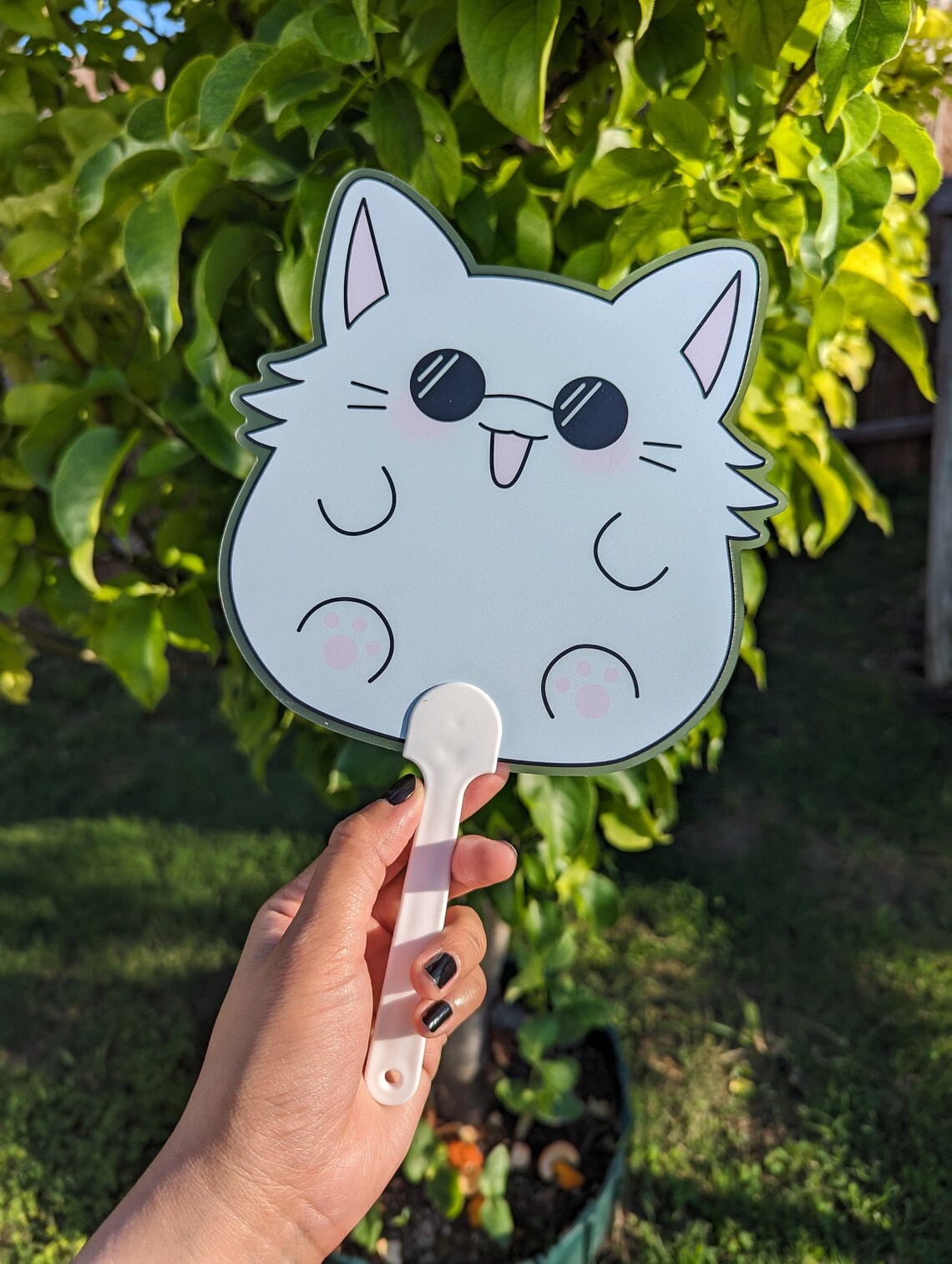 JJK Gojo Cat/geto Cat Hand Fan (b-grade) - Etsy