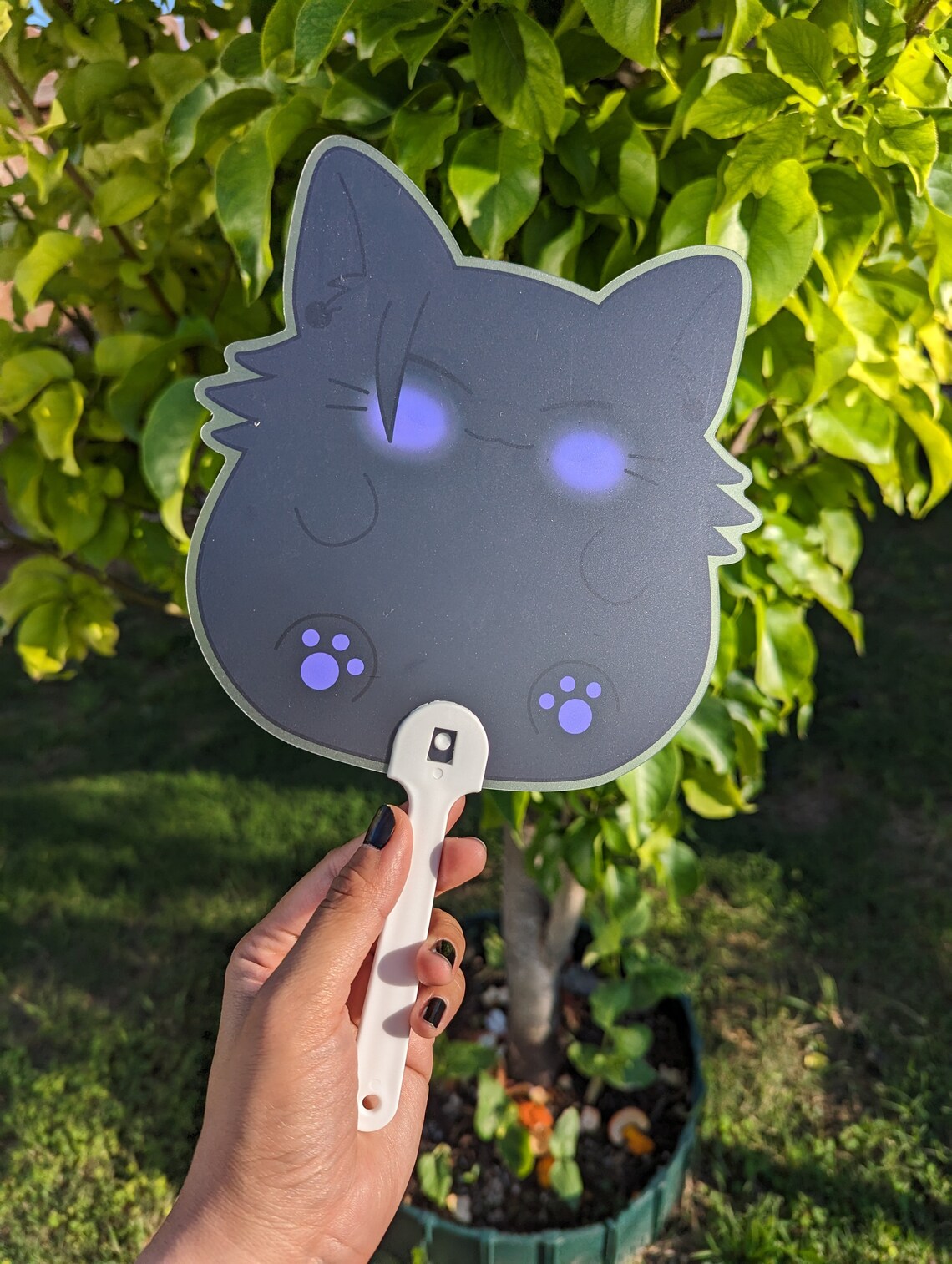 JJK Gojo Cat/geto Cat Hand Fan (b-grade) - Etsy
