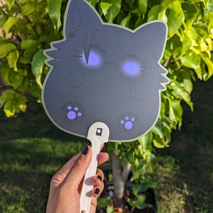 JJK Gojo Cat/geto Cat Hand Fan (b-grade) - Etsy