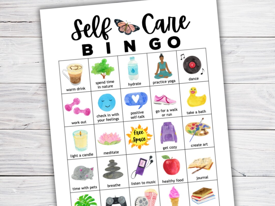 Self-care BINGO Game, Self Care Challenge, Classroom Counseling ...