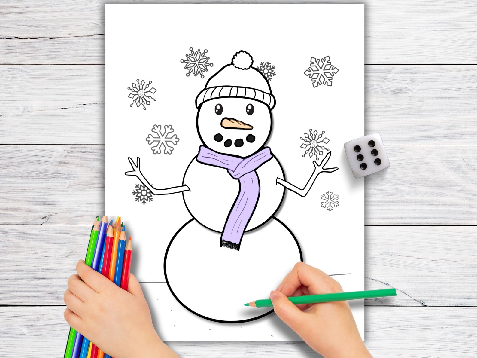 Snowman Feelings Therapy Game for Kids, Dice Emotions Activity, Winter ...