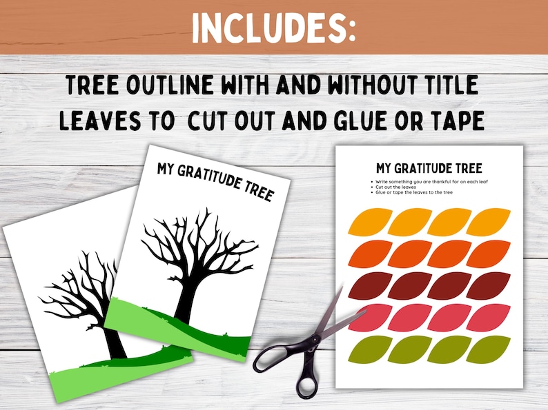 Gratitude Tree Craft Printable | Thankful Activities for Kids ...