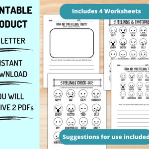 Emotions and Feelings Coloring Page Feelings Check-in Feelings Therapy ...