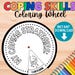Coping Skills Wheel Coloring Craft for Kids | Emotion Regulation ...
