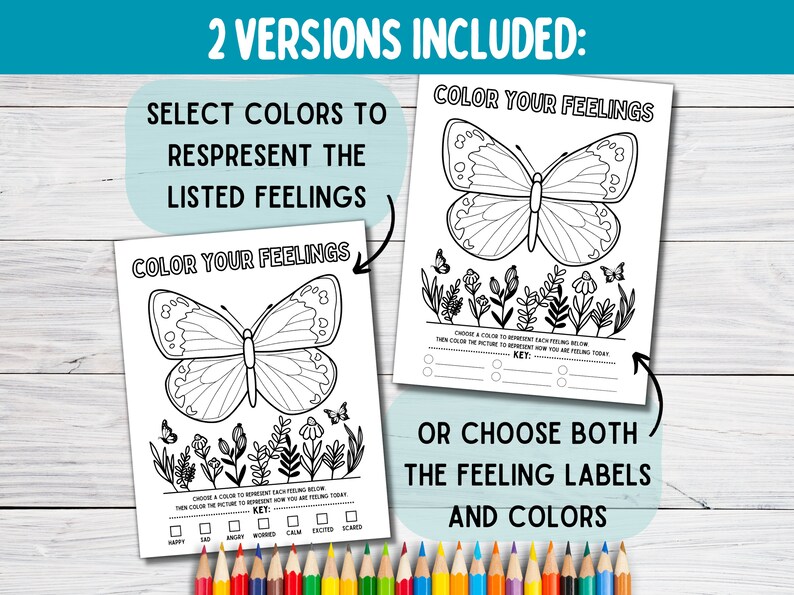 Feelings Emotions Coloring Page for Kids Art Play Therapy Worksheet ...