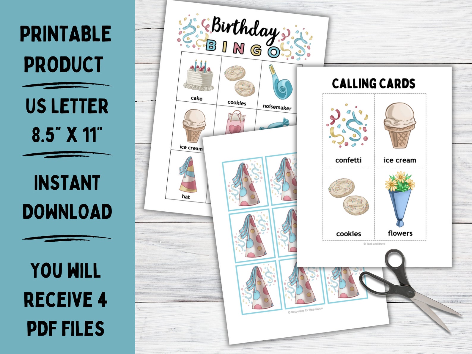 Birthday BINGO Card Preschool Activities | Birthday Party Game ...