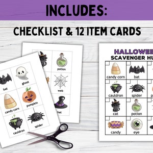 Cute Halloween Scavenger Hunt Preschool Activities | Classroom Activity ...