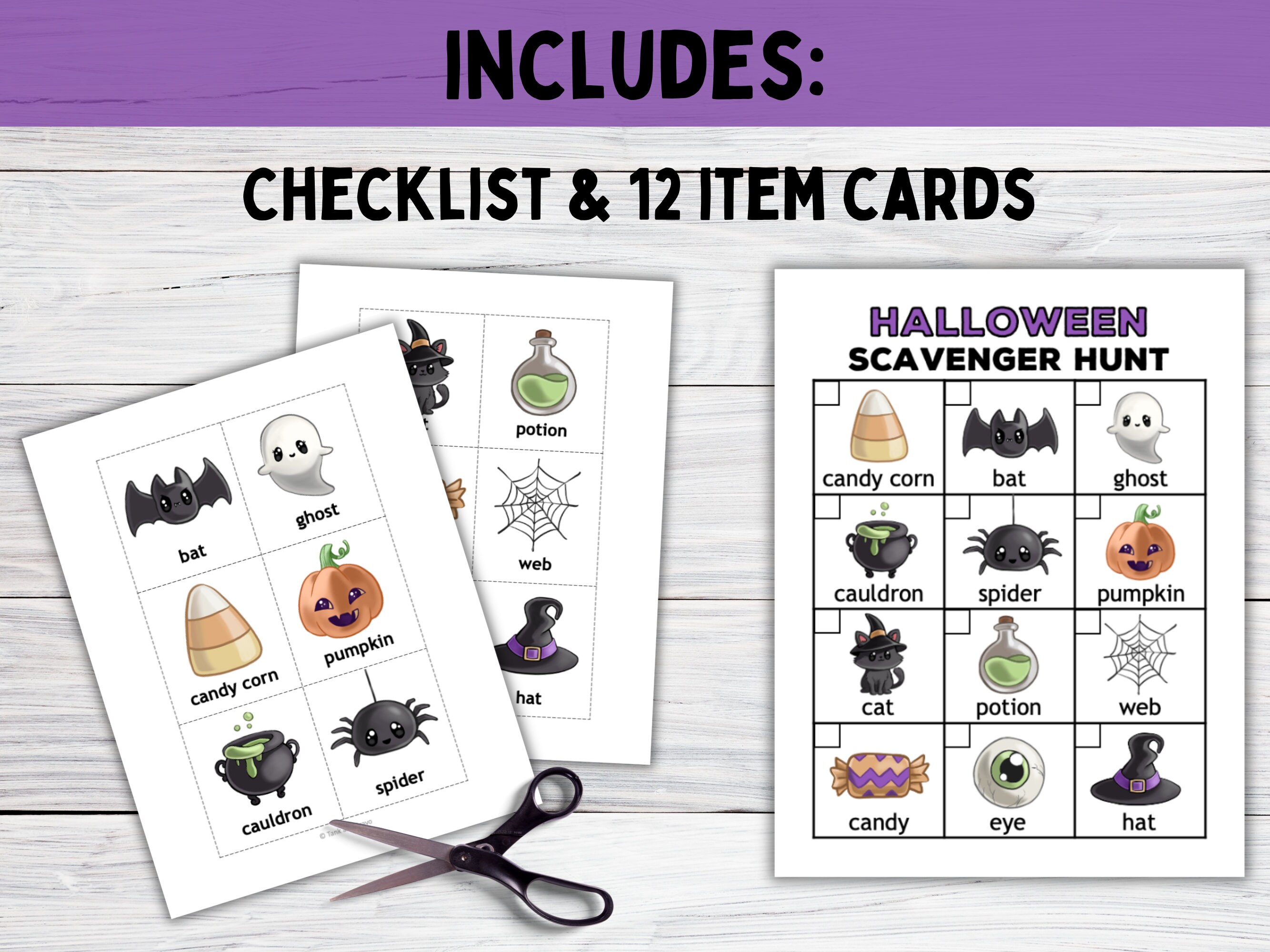 Cute Halloween Scavenger Hunt Preschool Activities | Classroom Activity ...