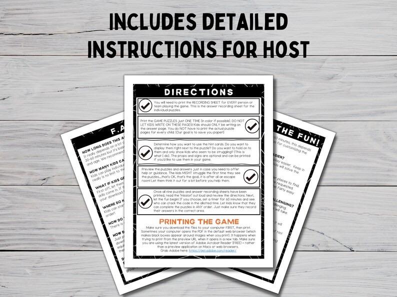 Halloween Escape Room Kit | Printable Halloween Party Games for Kids ...