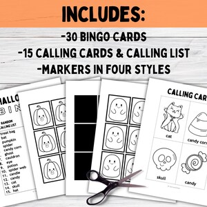 Halloween BINGO Coloring Cards Preschool Activities | Printable ...
