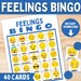 Emotions Feelings BINGO Game for Kids and Teens Printable Emoji Bingo ...