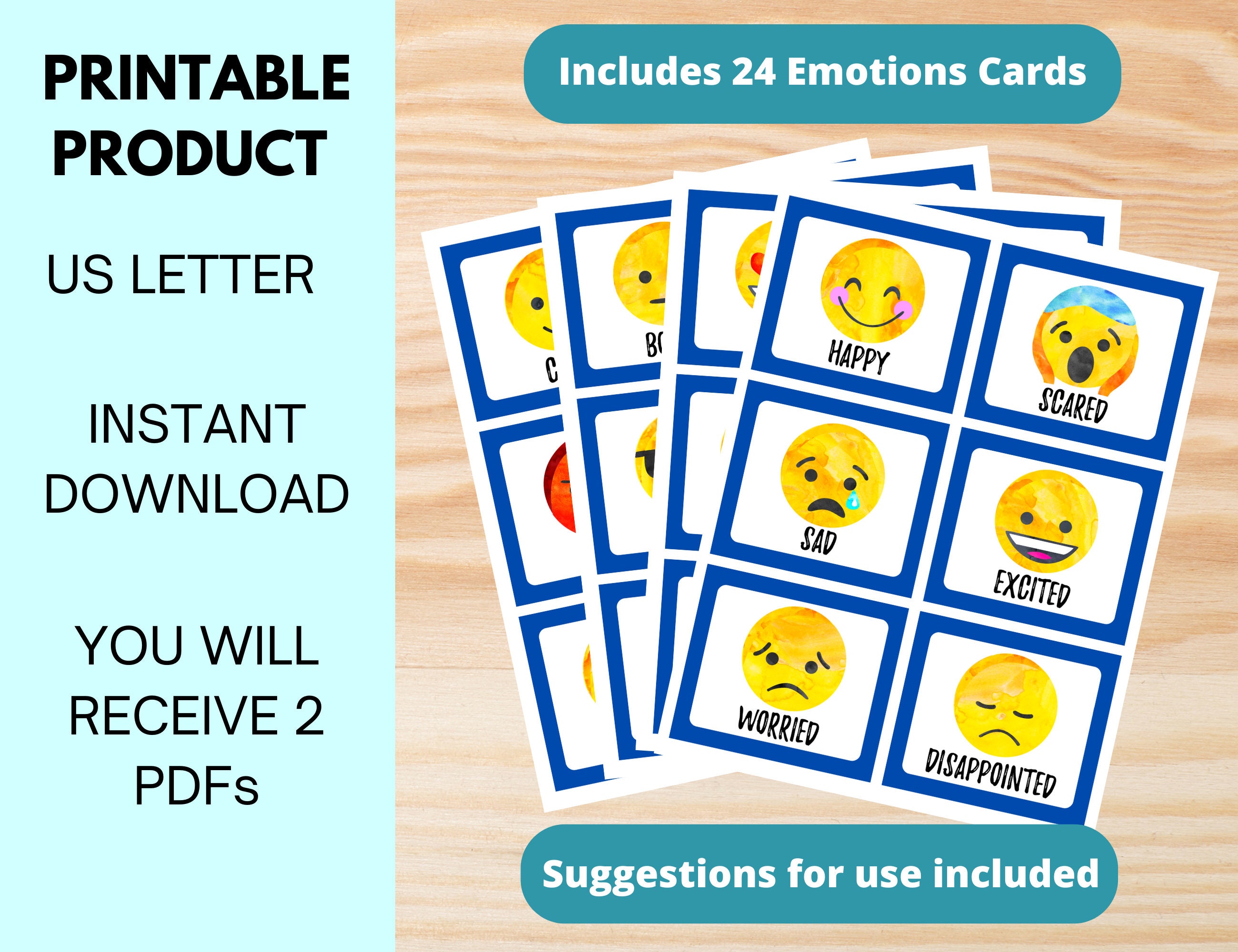 Emotions Matching Game for Kids | Classroom SEL Activity | Therapy Tool ...