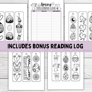Easter Coloring Bookmarks Printable | Coloring Page for Kids | Spring ...