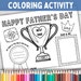 Fathers Day Coloring Placemat Printable | Father's Day Coloring Page ...
