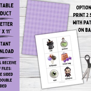 Halloween Matching Game for Kids Printable, Cute Halloween Party ...