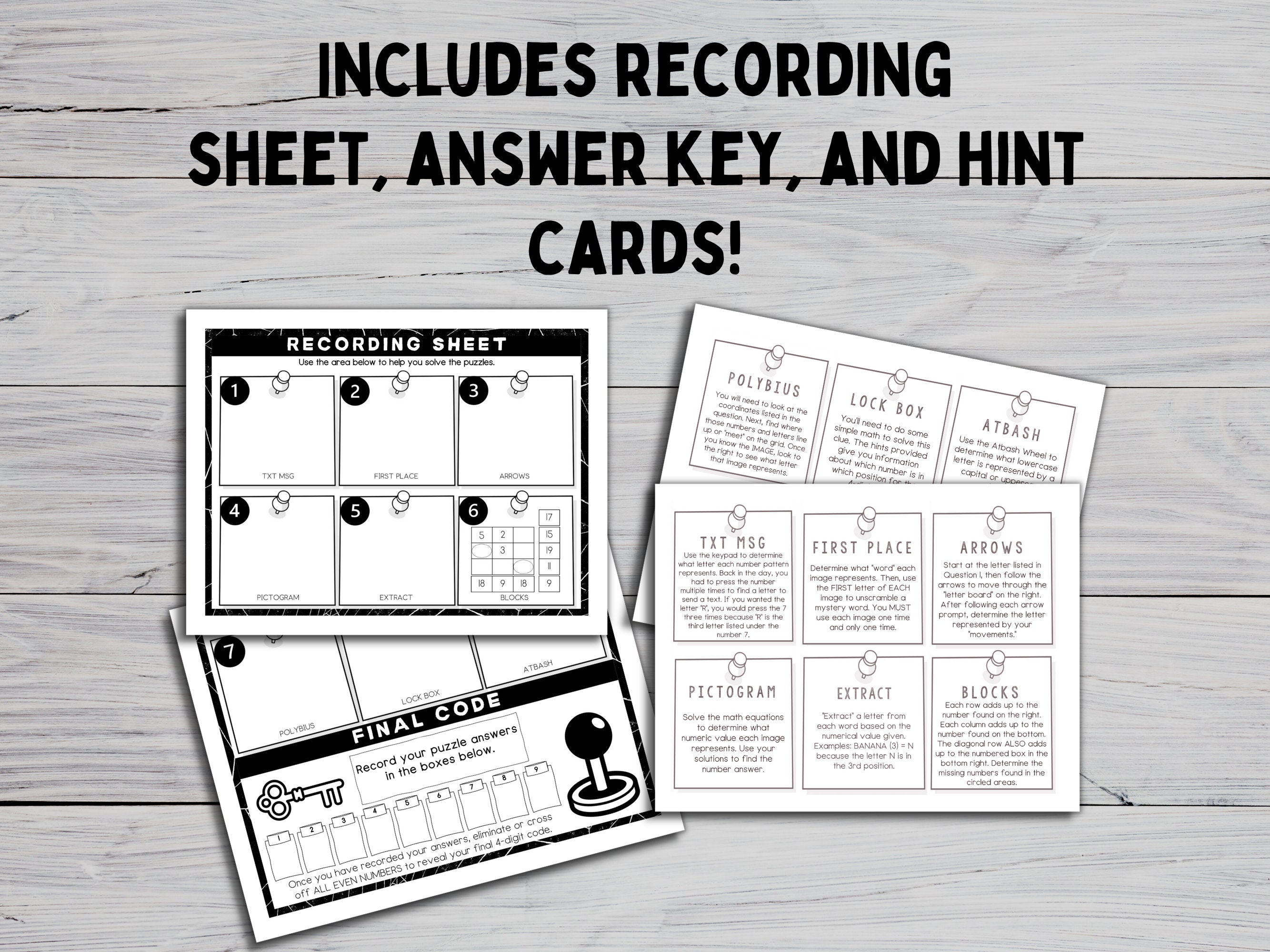 Halloween Escape Room Kit | Printable Halloween Party Games for Kids ...