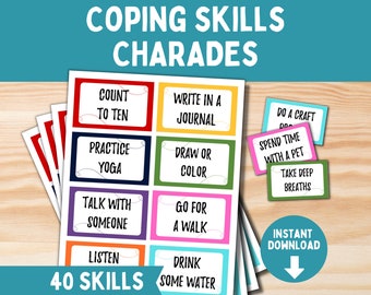 Coping Skills BINGO Game for Kids and Teens, Classroom SEL or ...