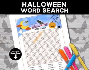 Halloween Word Scramble | Printable Halloween Party Games for Kids and ...