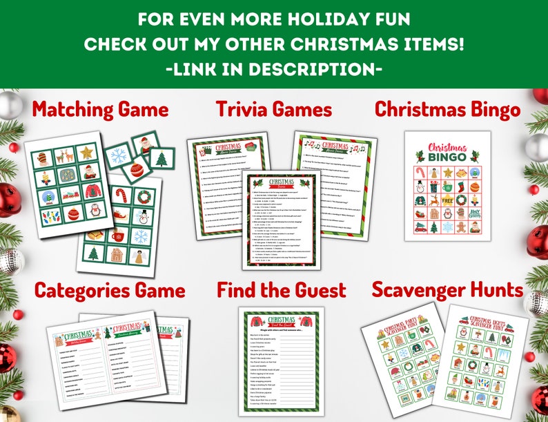 Christmas Indoor Scavenger Hunt for Kids | Printable Christmas Treasure ...