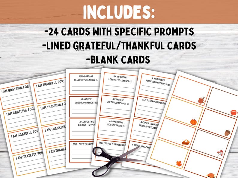 Gratitude Jar Kit Printable | Gratitude Journal | Thanksgiving Activity ...