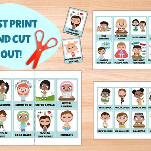 Mindfulness Coping Skills Cards for Kids Printable | Calm Corner ...