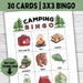 Camping BINGO Card Preschool Activities, Camp Birthday Party Games ...
