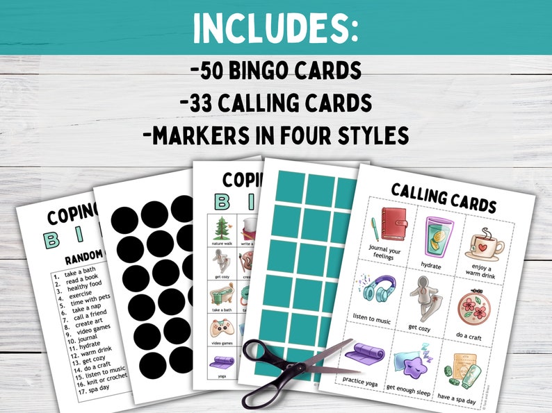 Coping Skills BINGO Game for Kids and Teens, Classroom SEL or ...