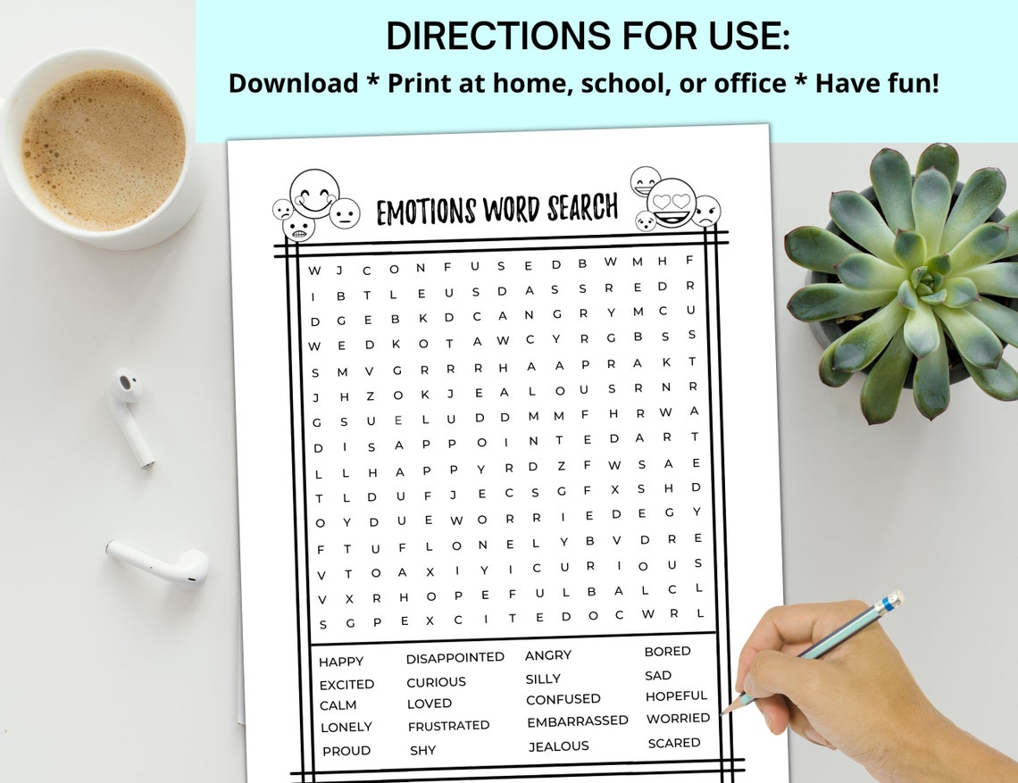 Emotions Word Game for Kids | Classroom SEL Activity | Therapy Tool ...