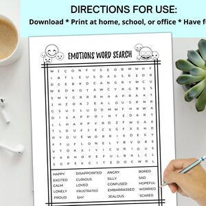 Emotions Word Game for Kids | Classroom SEL Activity | Therapy Tool ...