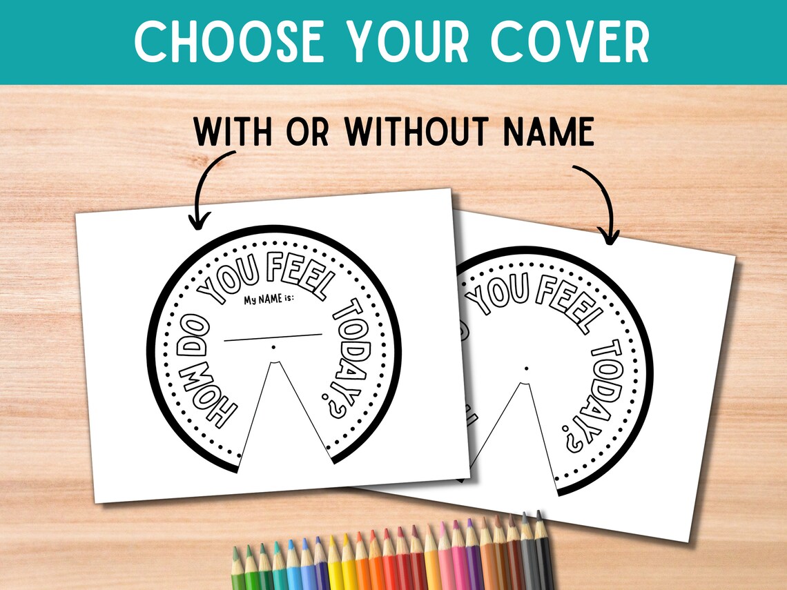 Feelings Wheel Coloring Craft for Kids | Wheel of Emotions Chart ...