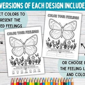 Feelings Emotions Coloring Page for Kids | Art Play Therapy Worksheet ...