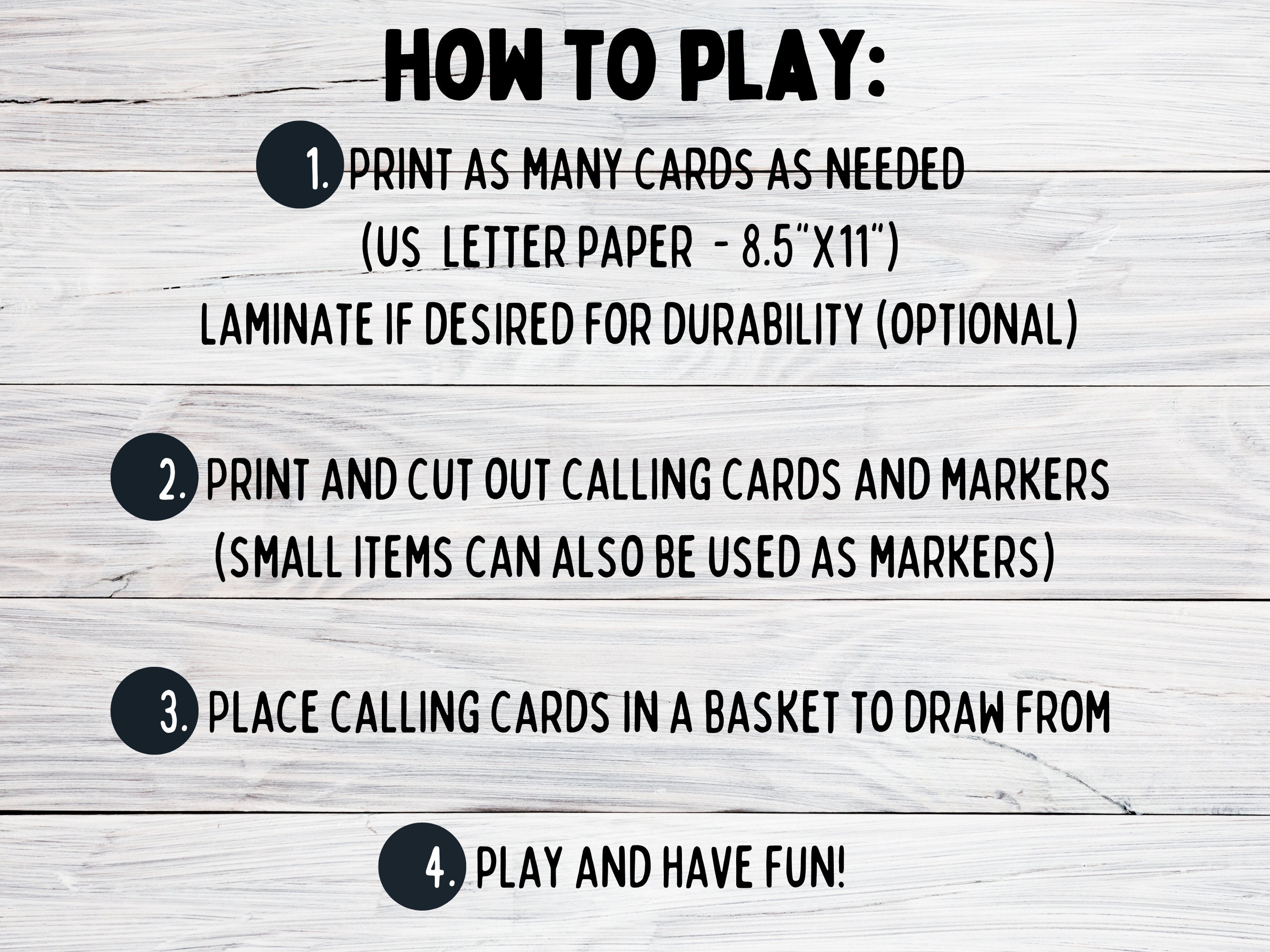 Birthday BINGO Card Preschool Activities | Birthday Party Game ...