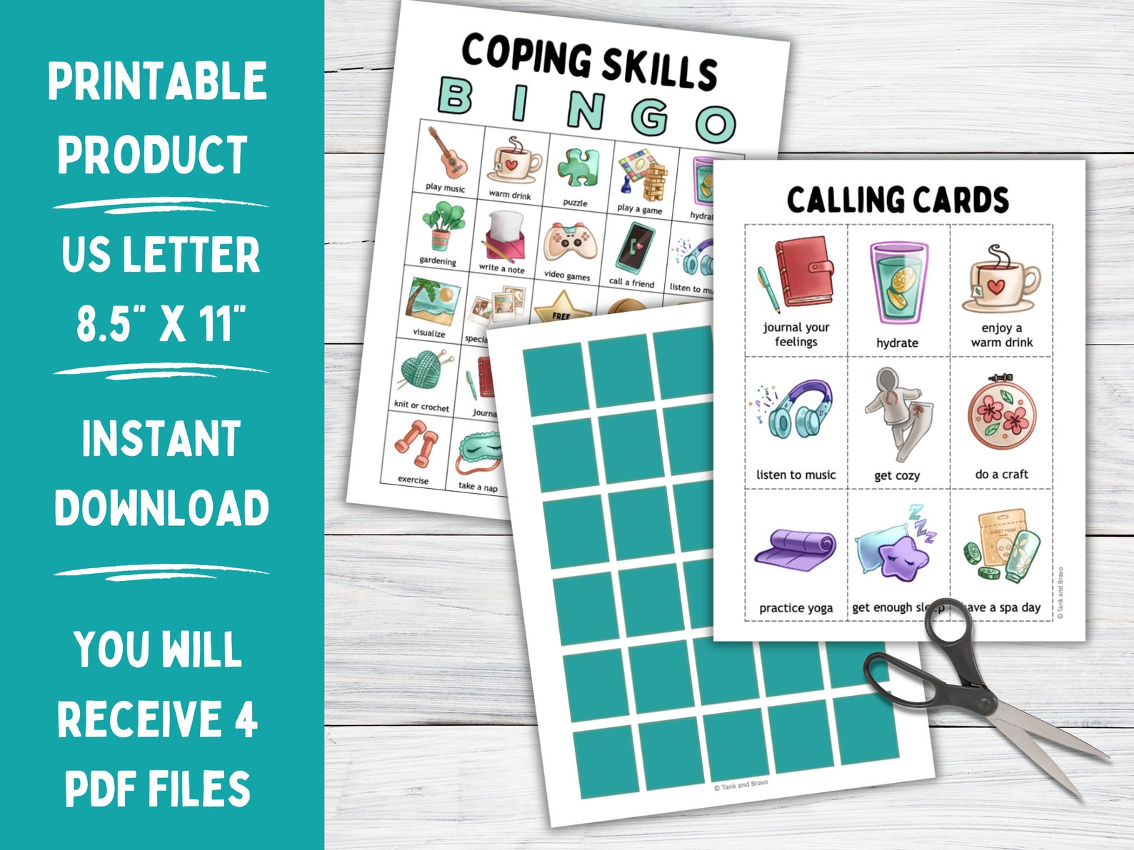 Coping Skills BINGO Game for Kids and Teens, Classroom SEL or ...