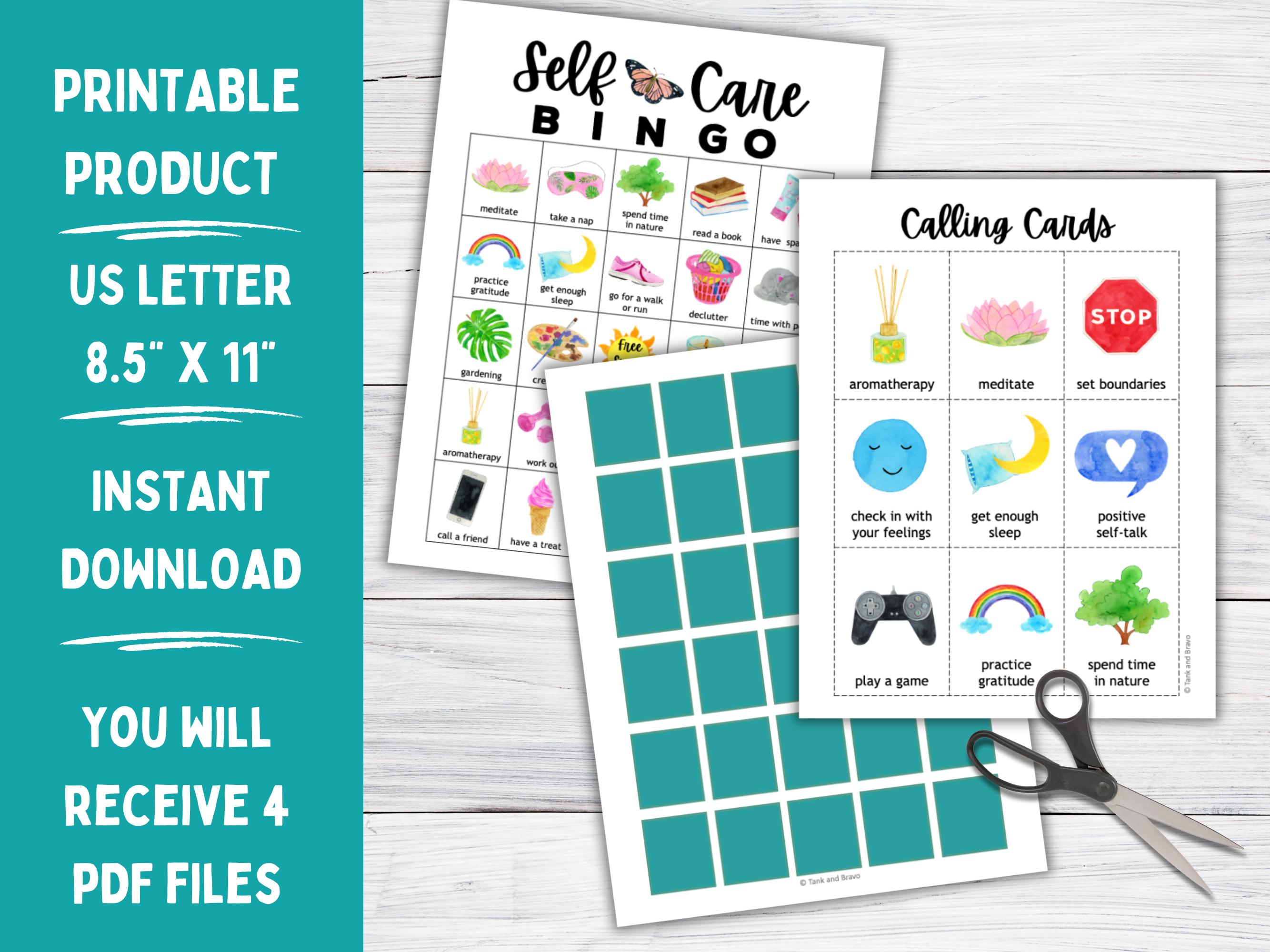 Self-care BINGO Game, Self Care Challenge, Classroom Counseling ...