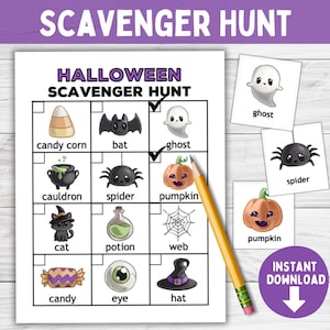 Cute Halloween Scavenger Hunt Preschool Activities | Classroom Activity ...