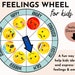 Emotions Feelings Wheel for Kids and Teens Feelings Chart Emotional ...