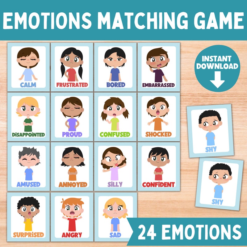 Emotional Matching Games - Etsy