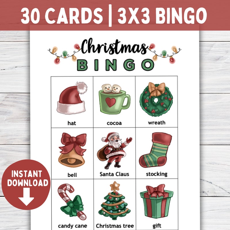 Christmas Bingo - Etsy