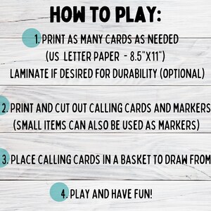 Summer BINGO Card Preschool Activities, End of School Year Printable ...